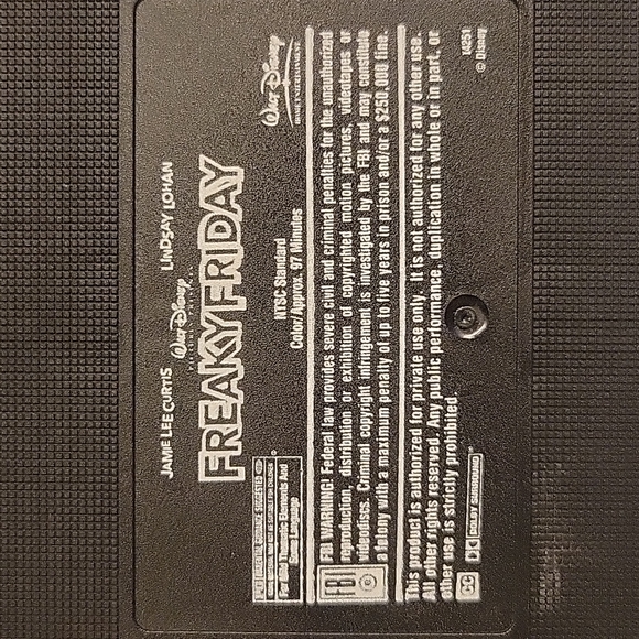 Walt Disney | Media | Walt Disney Freaky Friday Vhs Tape | Poshmark